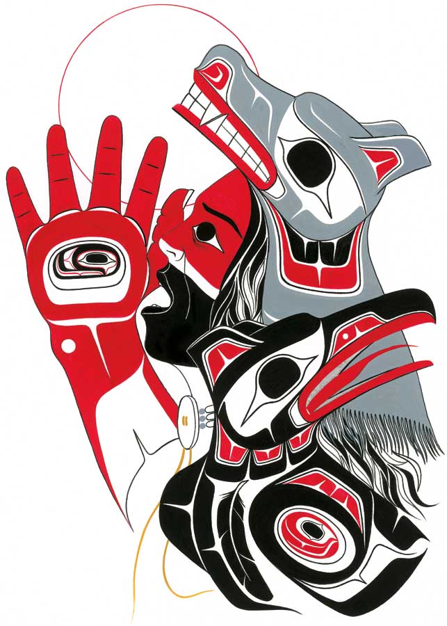 Wolf Dancer Crow Spirit – Indigenous Collection and CAP & Winn Devon