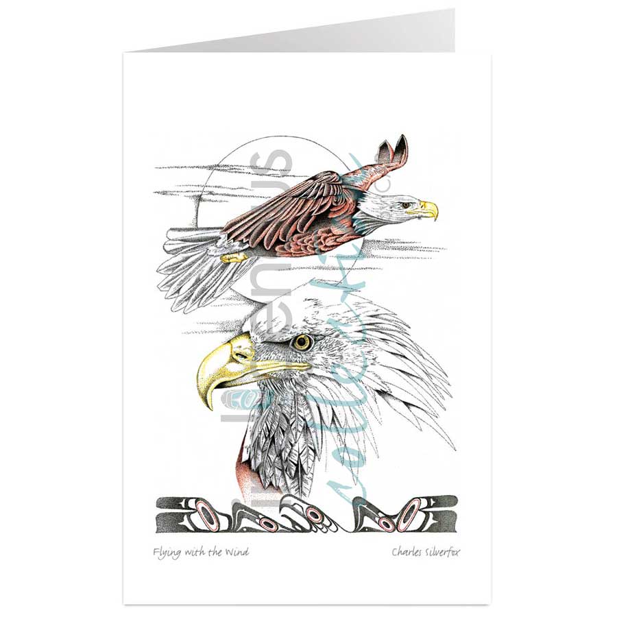Flying with the Wind by artist Charles Silverfox – Indigenous ...