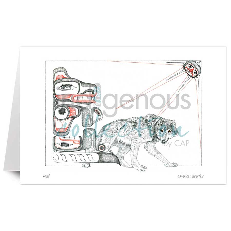 Wolf by artist Charles Silverfox – Indigenous Collection and CAP & Winn ...