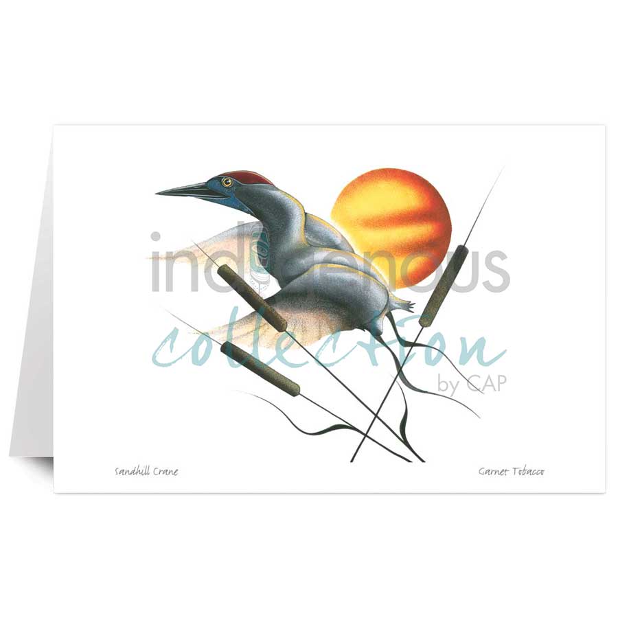 Sandhill Crane by artist Garnet Tobacco – Indigenous Collection and CAP ...